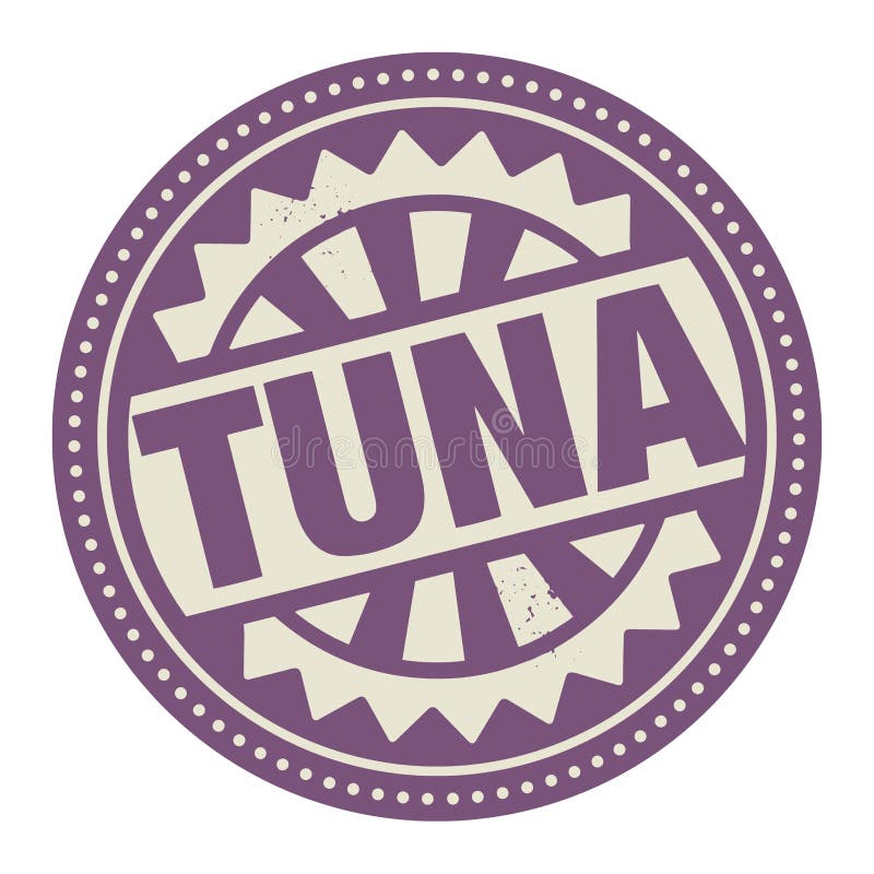 Abstract Stamp or Label with the Text Tuna Written Inside Stock Vector ...