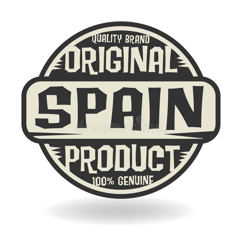 Abstract Stamp with Text Original Product of Spain Stock Vector ...