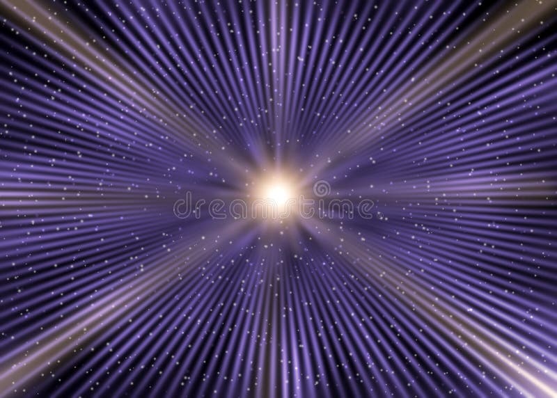 Abstract Star Blast in Outer Space Purple Background Stock Illustration ...