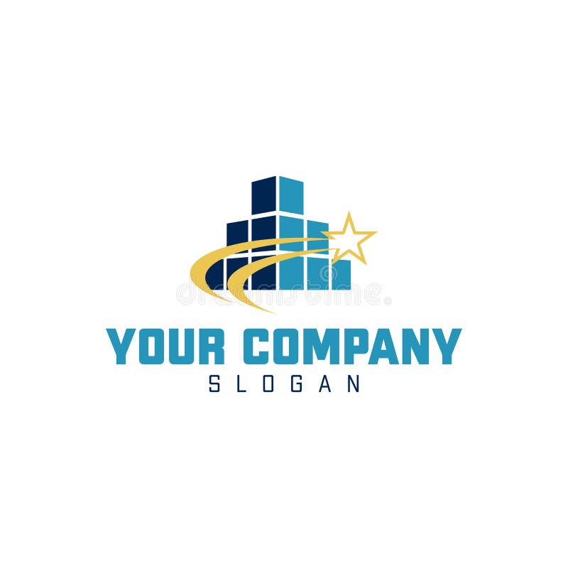 Abstract Star Building Rectangle Logo Template Inspirations Stock ...