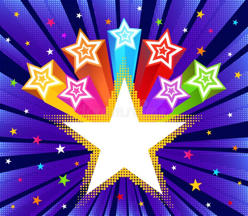 Abstract Star Burst Background. Halftone Vector Background Stock Vector ...