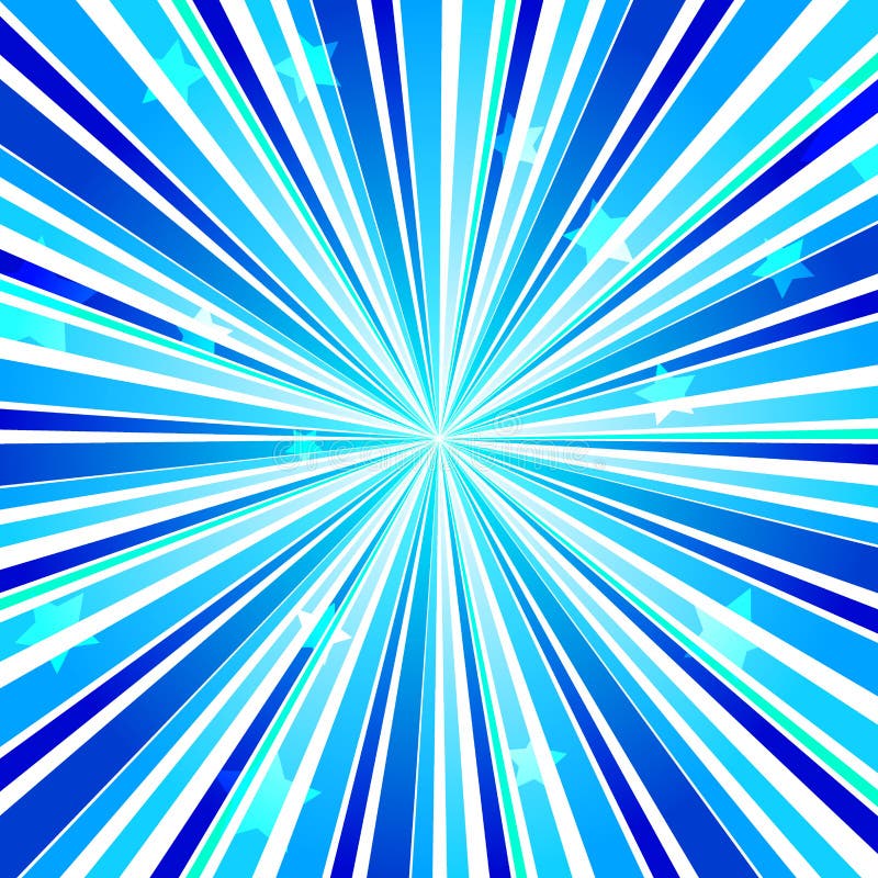 Abstract Star Burst Ray Background Blue Stock Vector - Illustration of ...