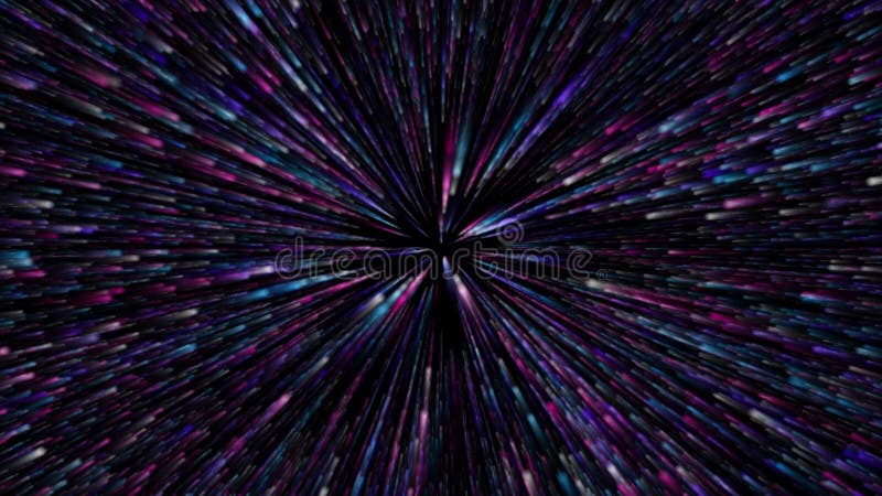 Abstract Star Burst Animation Million Meteor Light Fast Move on Space ...