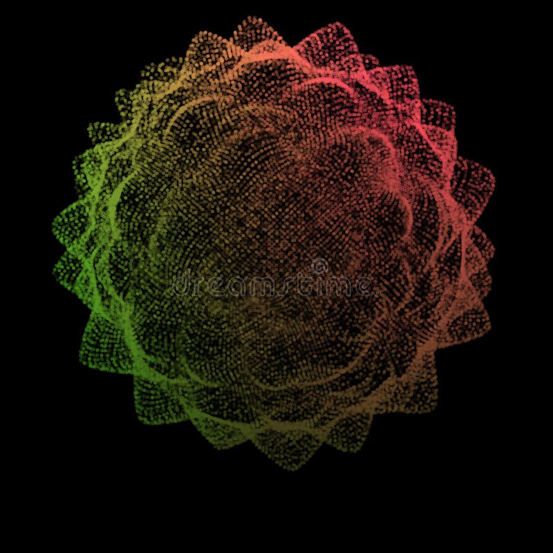 Abstract Star Color Points Array. Grid Vector Illustration Stock Vector ...