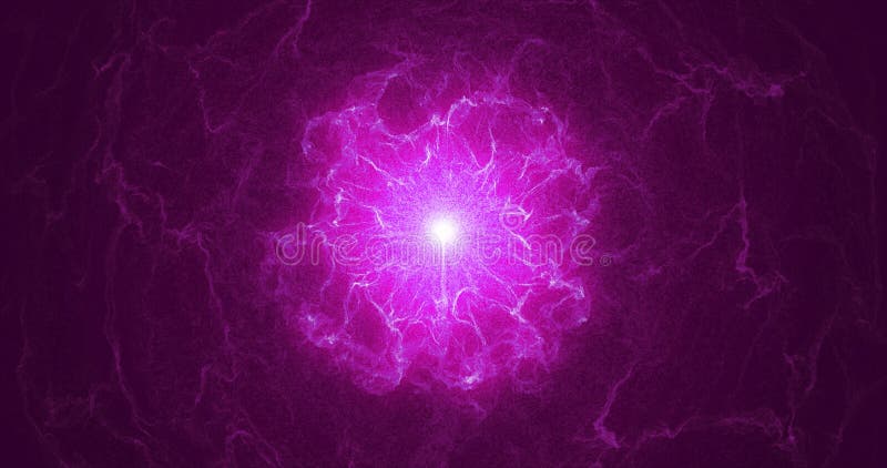 An Abstract Star that Emits Flying Waves of Matter into Space Stock ...