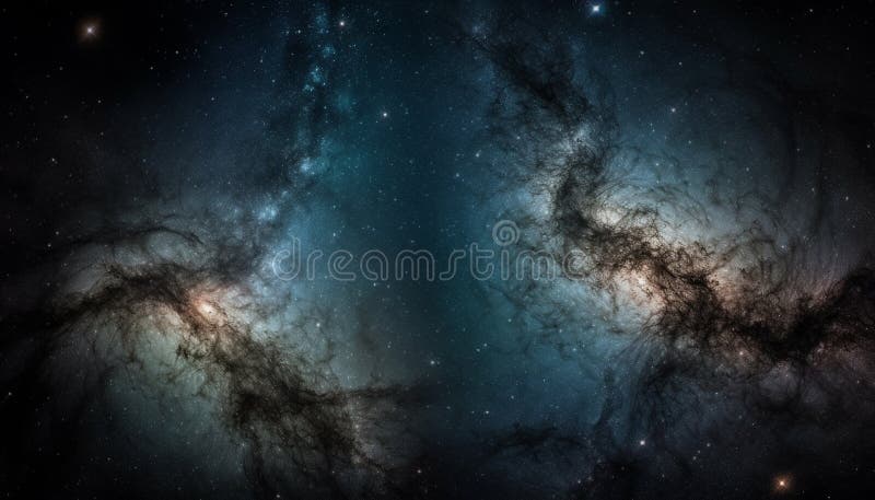 Abstract Star Field Glows in Deep Space, a Cosmic Mystery Generated by ...