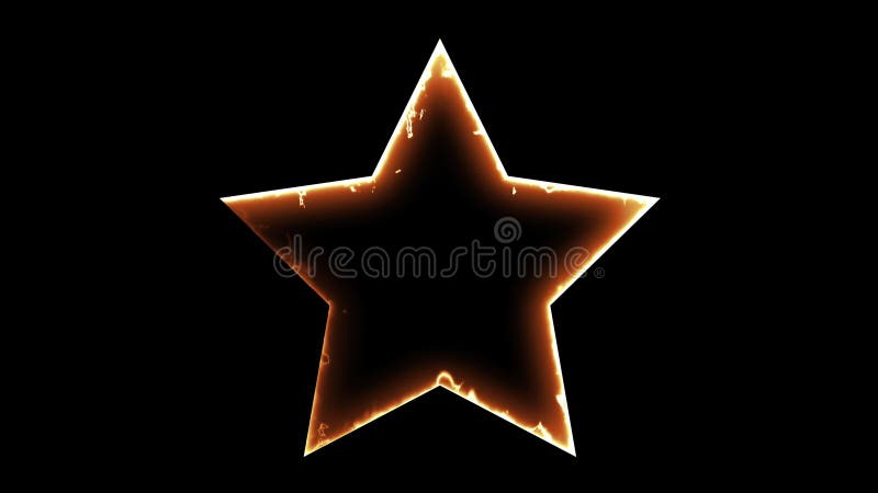 Abstract star fire frame stock illustration. Illustration of yellow ...