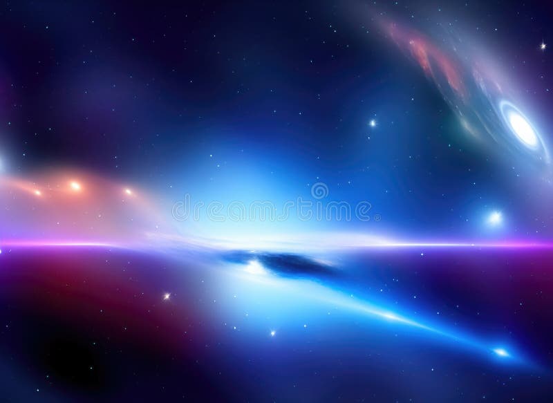 Abstract Star Galaxy with Shining Star Dust and Nebula. Stock Photo ...