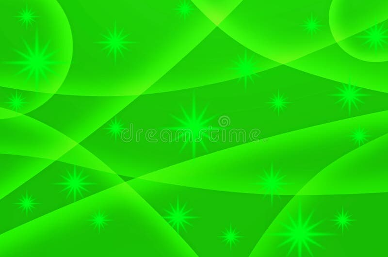 Abstract Star with Green Background Stock Illustration - Illustration ...