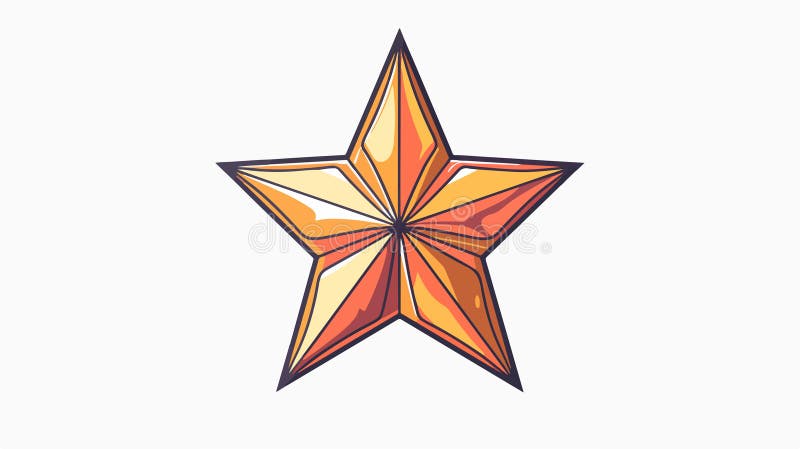 Abstract Star Icon Cartoon Illustration Vector Stock Illustration ...