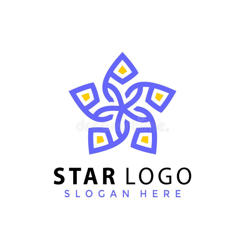 Abstract Star Logo Design Vector Illustration Stock Vector ...