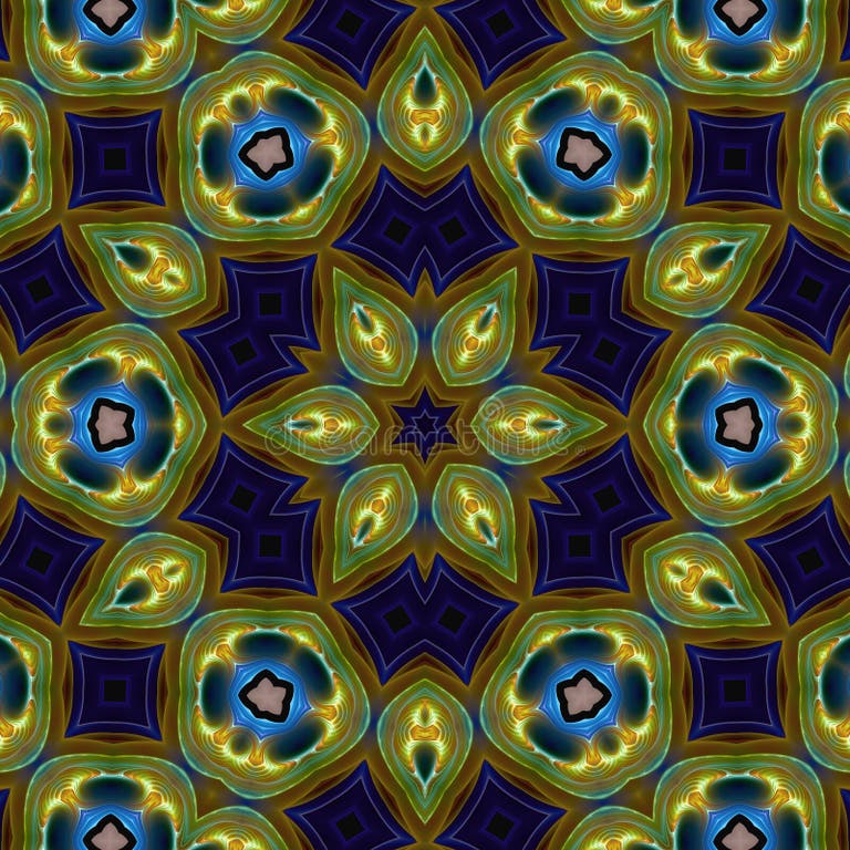 Green Abstract Fractal Mandala Stock Illustrations – 13,592 Green ...