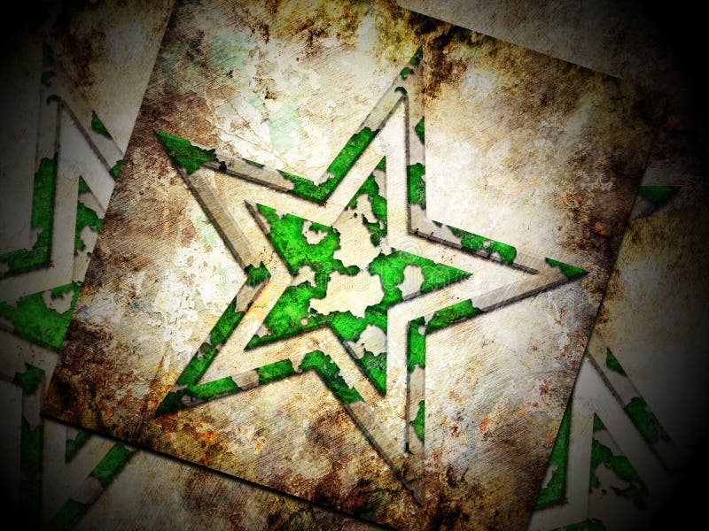 Abstract Star on Military Background Stock Illustration - Illustration ...