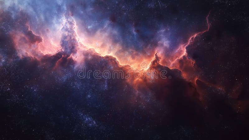 Abstract star nebula stock illustration. Illustration of night - 337651789
