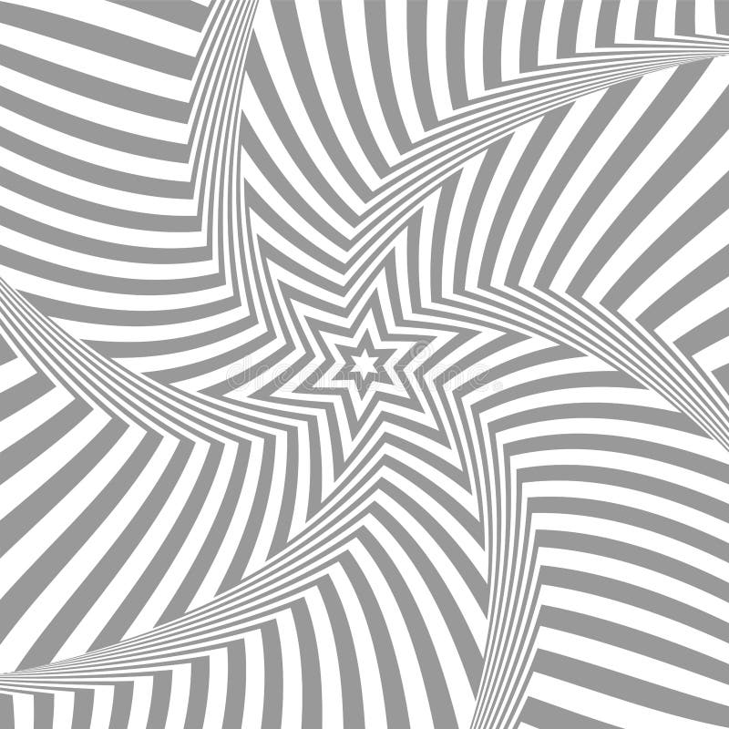 Illusion of Twisting Movement. Lines Texture. Abstract Op Art Design ...