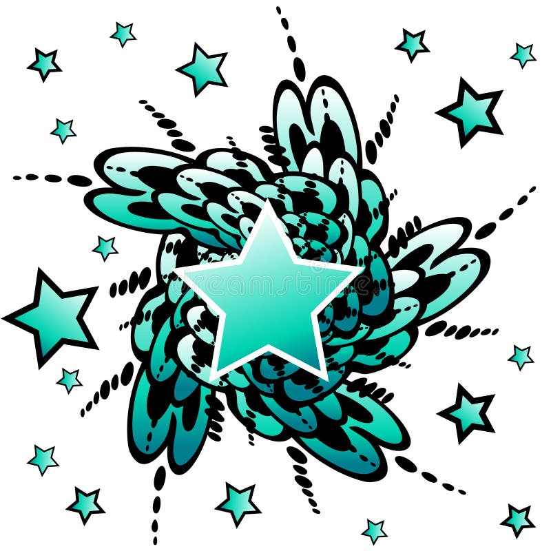 Abstract star shape stock illustration. Illustration of star - 11915613