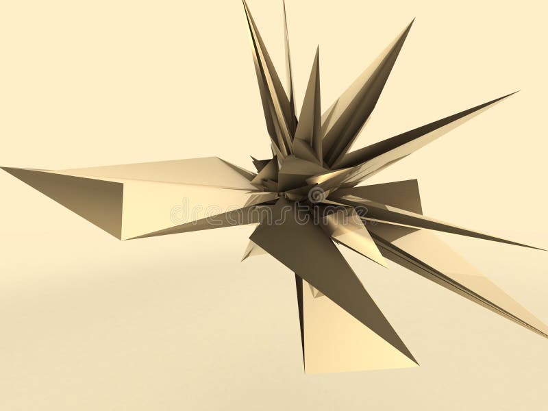 Abstract star shape glass stock illustration. Illustration of fantasy ...