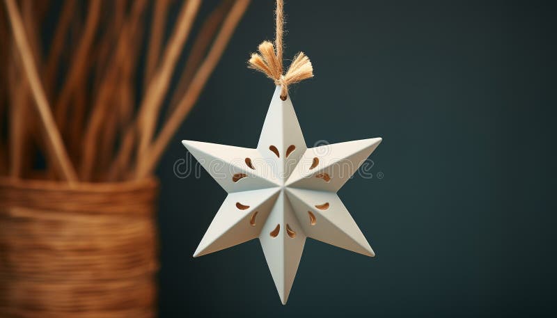 Abstract Star Shape Symbolizes Spirituality in a Simple Composition ...