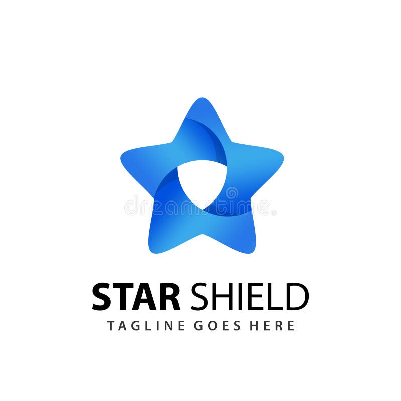Abstract Star Shield Logo Design Template Vector Premium Stock Vector ...