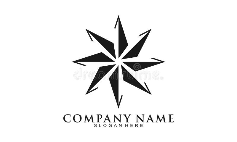 Abstract Star Simple Vector Logo Stock Vector - Illustration of group ...