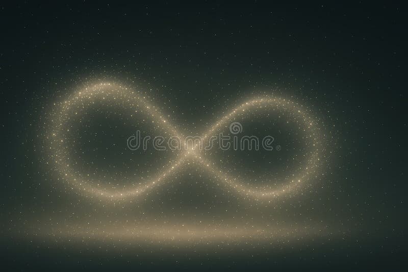 Abstract Star-Spangled Eternal Particle Symbol Stock Illustration ...