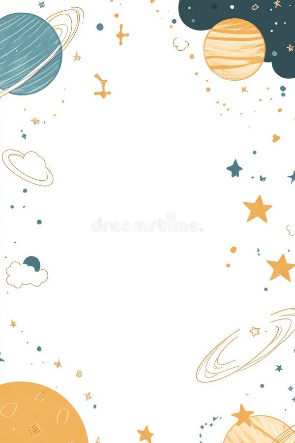Abstract Star Stock Frame with Simple Line Art, Featuring a Sky Element ...