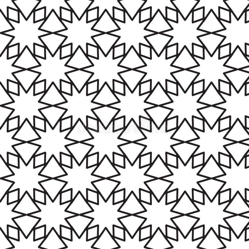 Abstract Star Unique Design Seamless Geometric Pattern Design. Stock ...