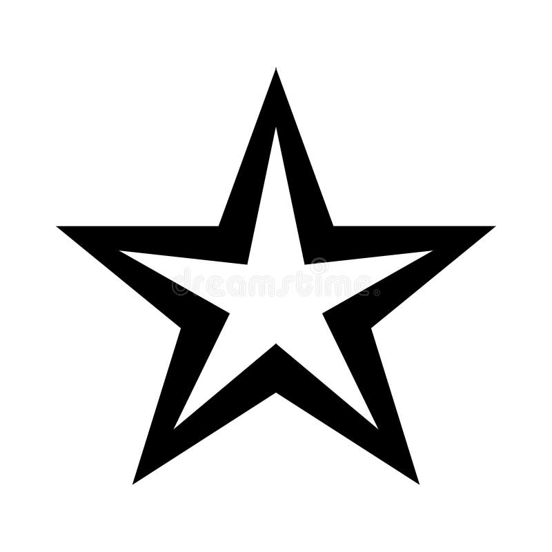 Abstract Star Vector Icon on White Background Stock Vector ...