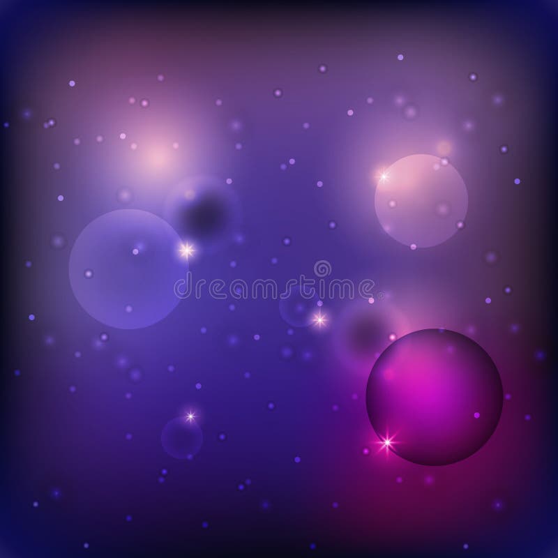 Abstract Star Wink Circle on Dark Purple Background Stock Vector ...