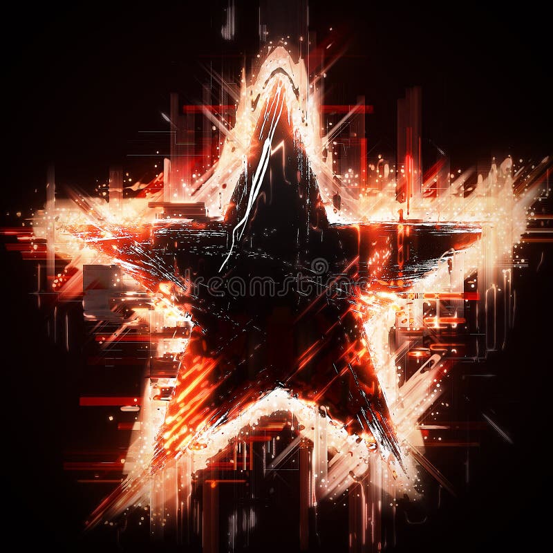 Abstract star stock illustration. Illustration of achievement - 68676233