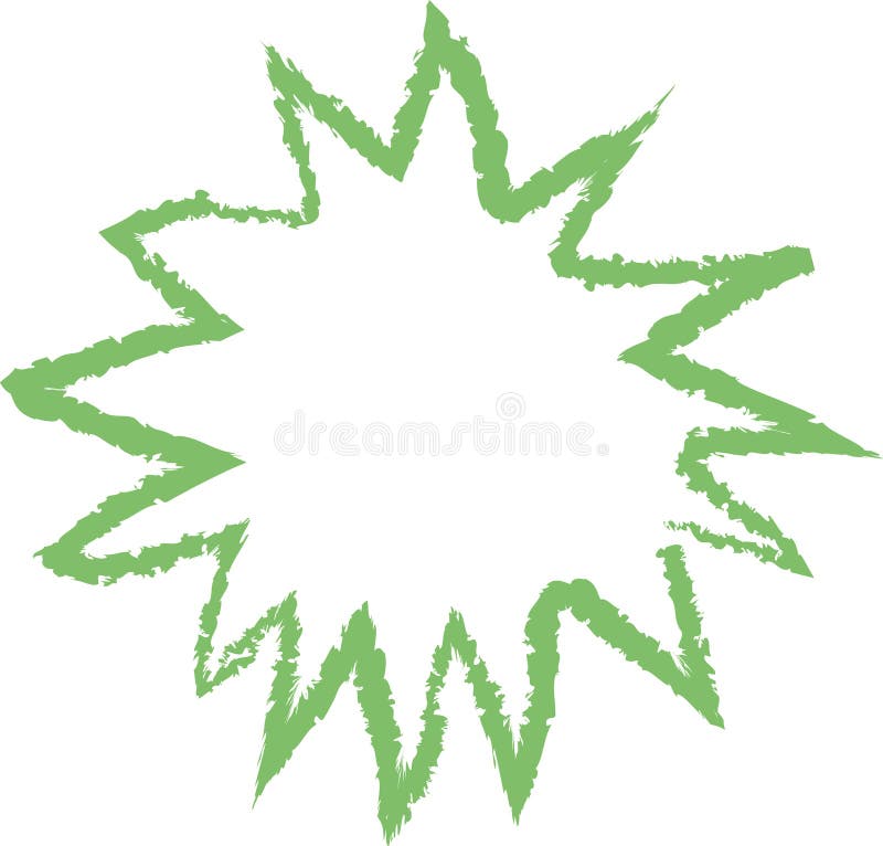 Abstract Starburst Shape stock vector. Illustration of border - 381123614