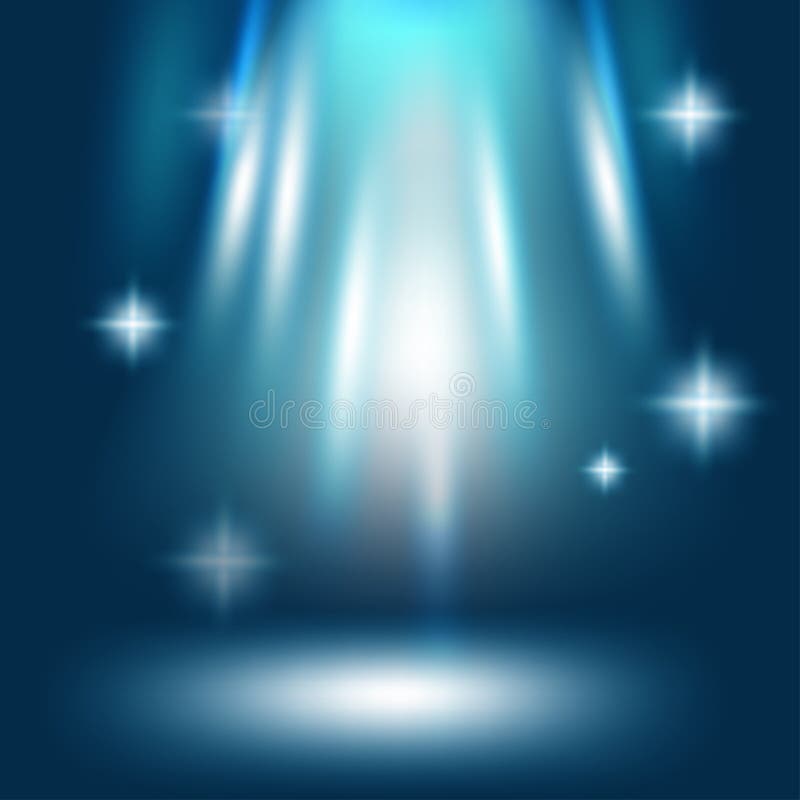 Abstract Stardust Blue Light Background Vector Stock Illustration ...