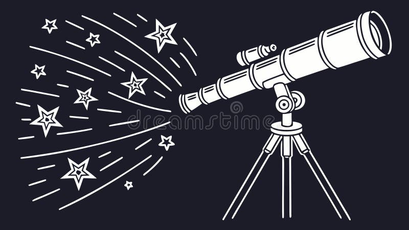 Abstract Stargazing Telescope, Cosmic Exploration, Celestial Wonders ...