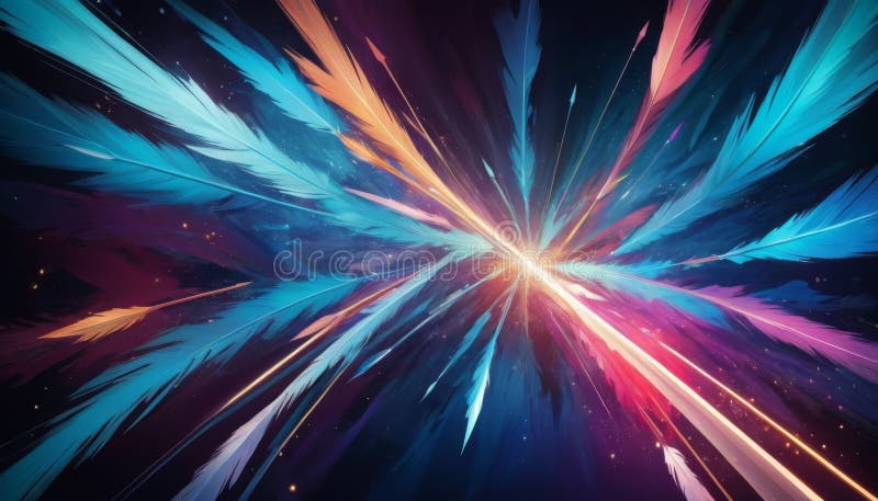 Abstract Starlight Convergence Stock Photo - Image of artistic, light ...