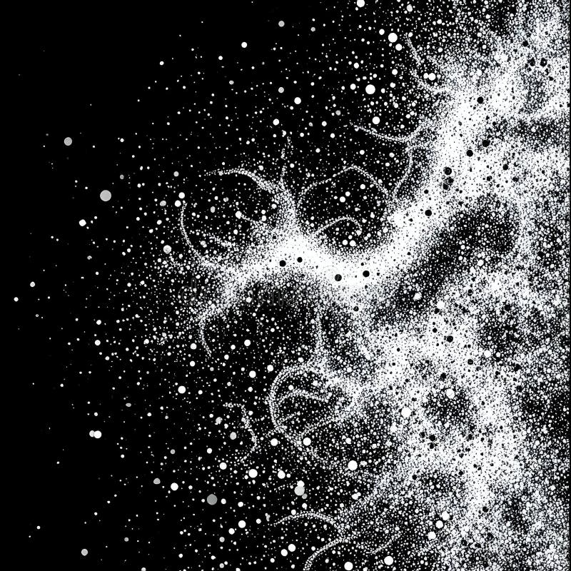 Abstract Starry Pattern with White Speckles Creating Nebula Galaxy ...