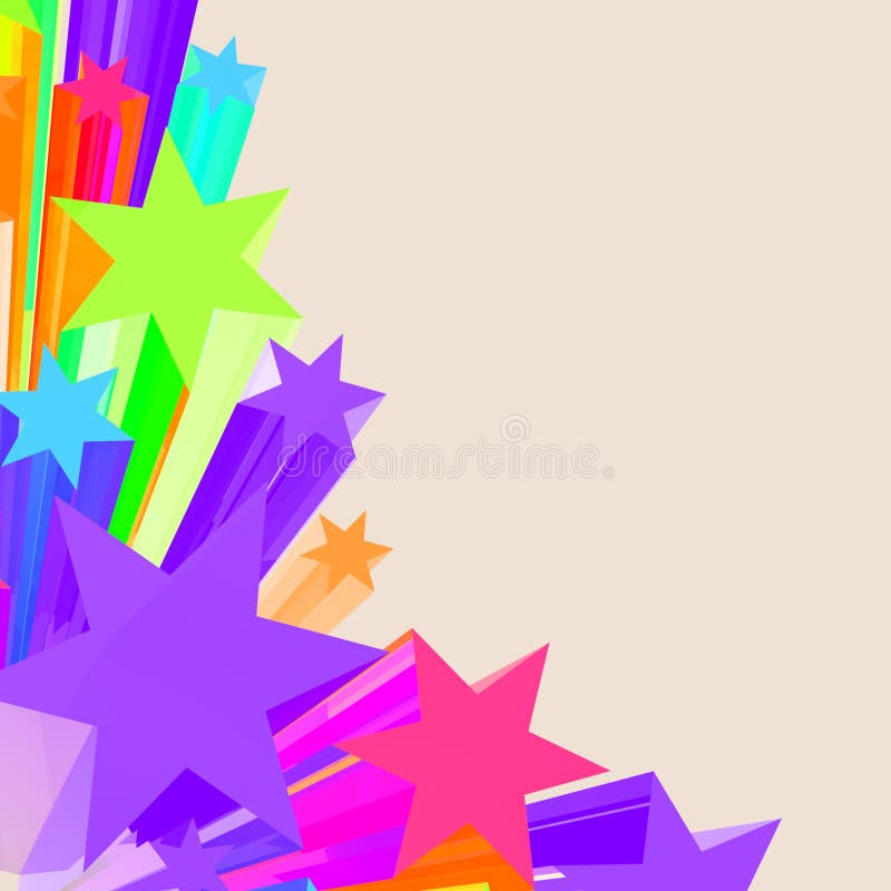 Abstract Stars Background As Colorful Vibrant Backdrop Stock ...