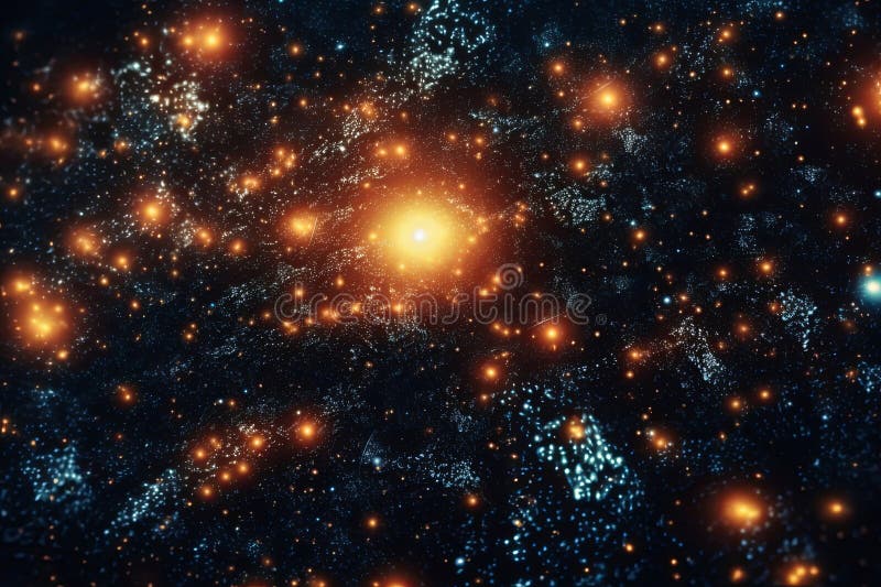 Abstract Stars Background, Generative AI Stock Illustration ...