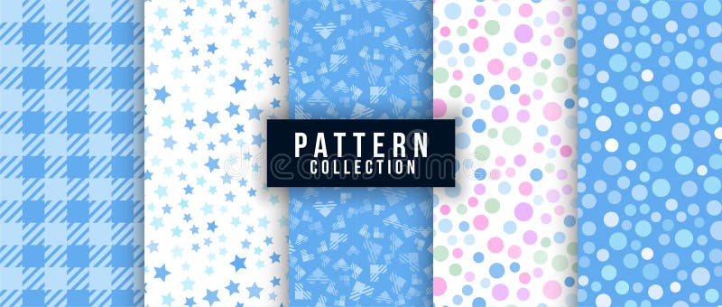 Abstract Stars and Dot Pattern Vector Illustration Stock Vector ...