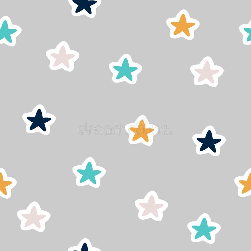 Abstract Stars Pattern Background, Vector Graphic Illustration. Stock ...