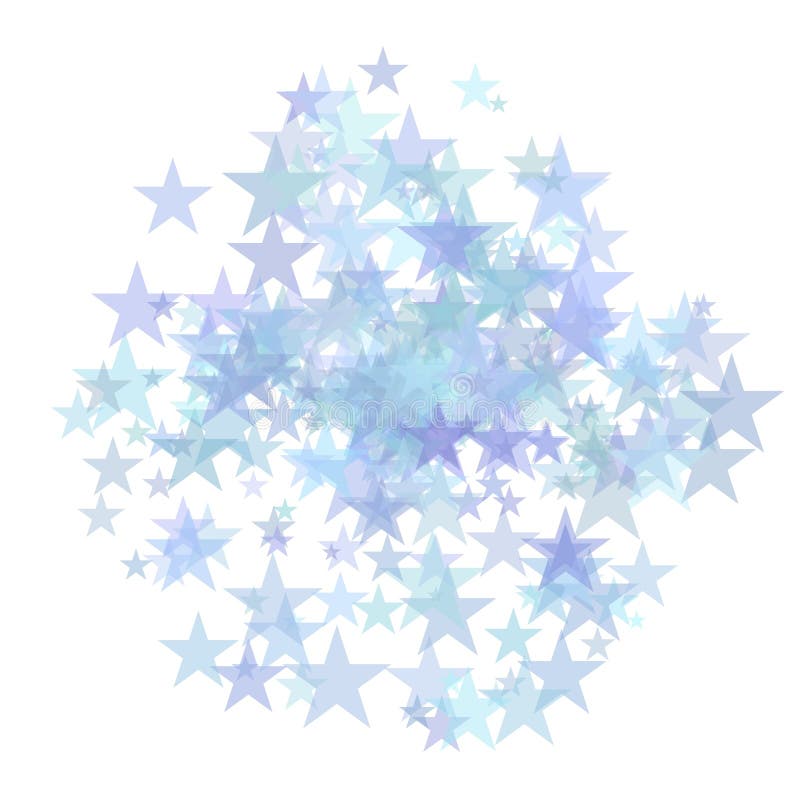 Abstract Stars Random Background. Stock Photo - Illustration of blue ...