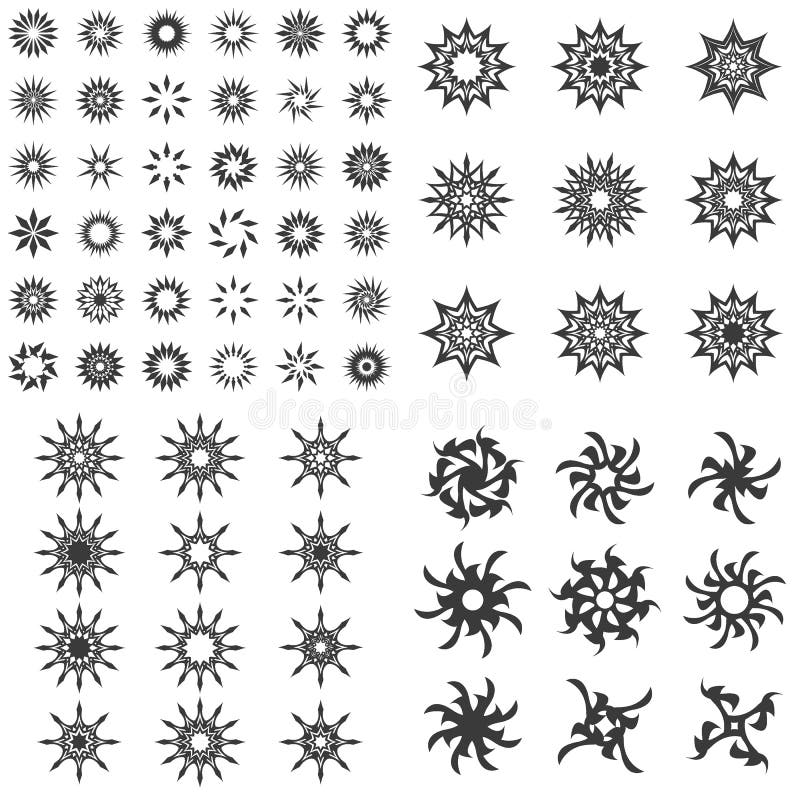 Abstract Stars for Design - Stars Stock Vector - Illustration of sparse ...