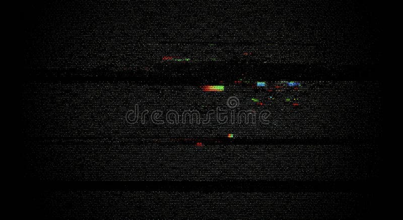 Abstract Static Noise Texture Overlay with Glitch Elements Stock ...