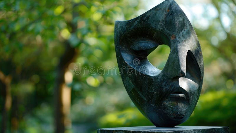 An Abstract Statue Created by a Modern Sculptor Stock Photo - Image of ...