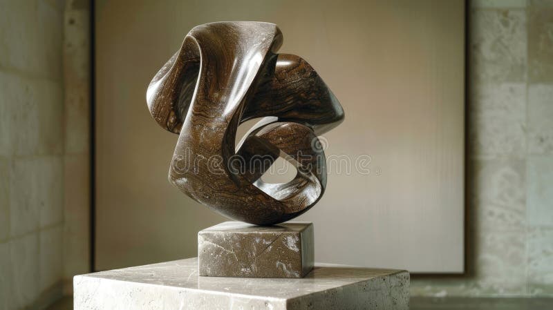 An Abstract Statue Created by a Modern Sculptor Stock Image - Image of ...