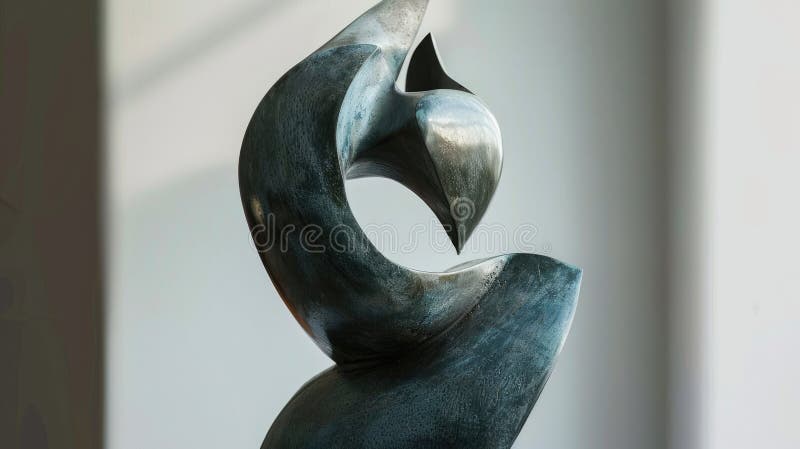 An Abstract Statue Created by a Modern Sculptor Stock Image - Image of ...