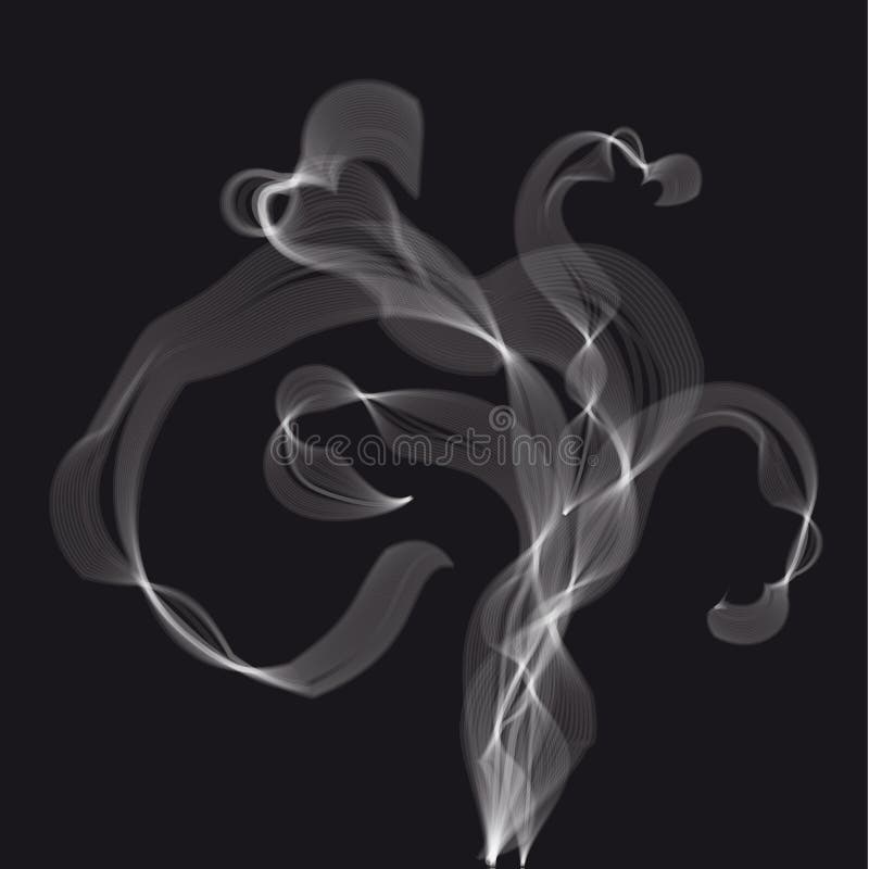 Abstract Steam and Smoke Vector Illustration. Stock Vector ...