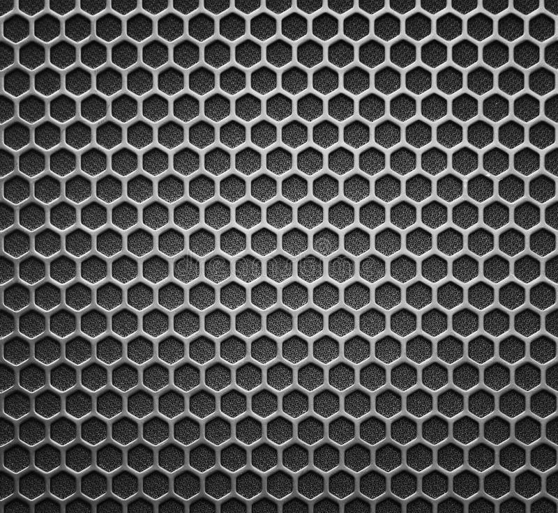 Abstract Steel or Metal Textured Pattern with Hexagonal Cells Stock ...