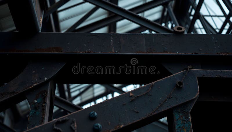 Abstract Steel Structure: a Study in Rust and Geometry Stock ...