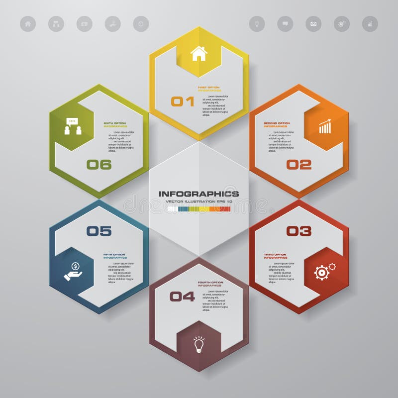 Abstract 6 Steps Infographics Template. Infographics for Business ...