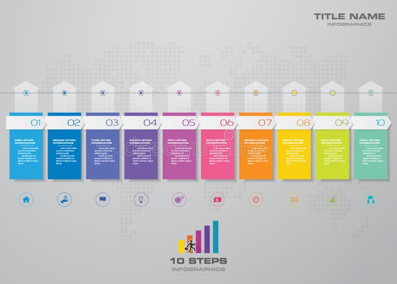Abstract 10 Steps Modern Pie Chart Infographics Elements.Abstract 10 ...